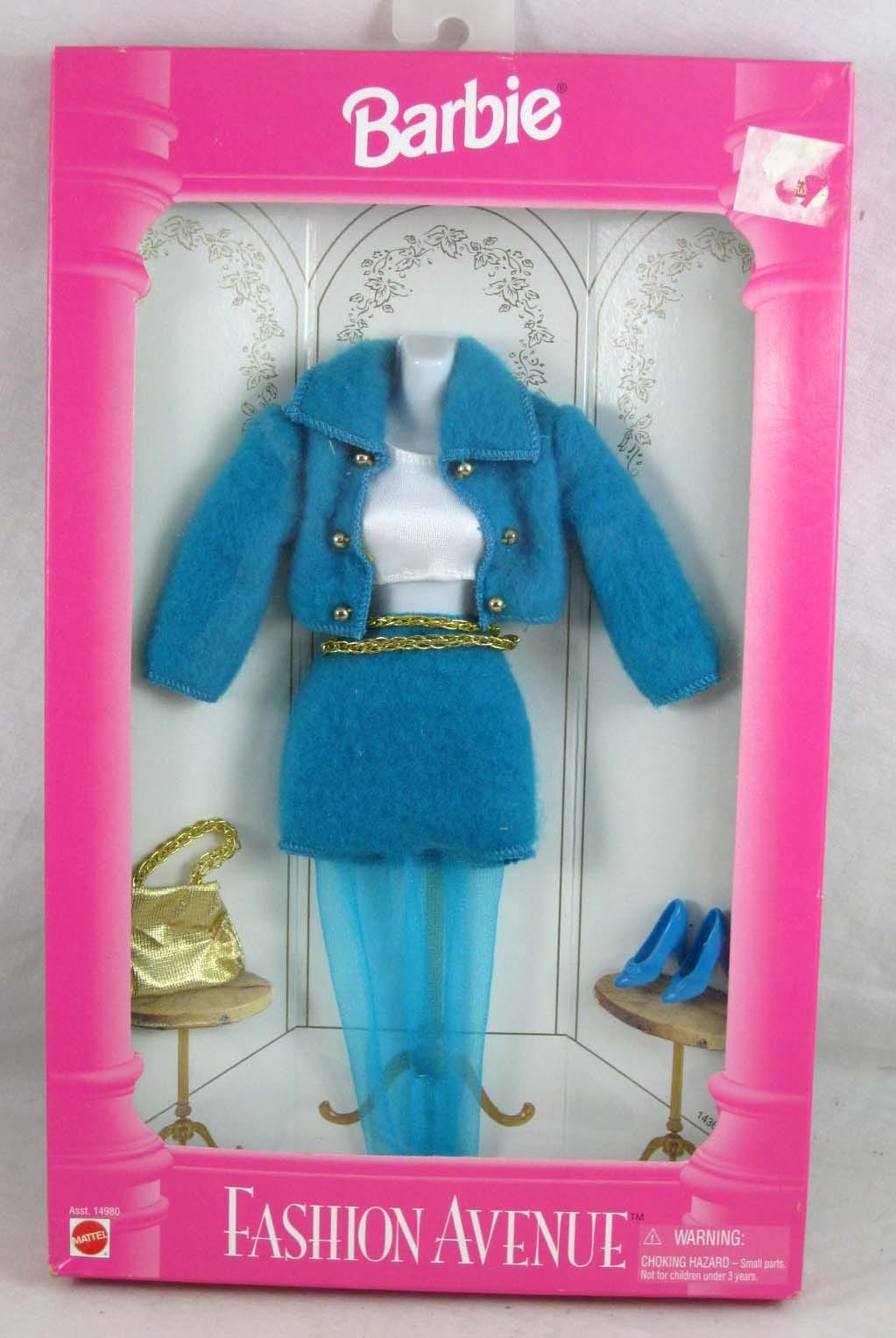 Barbie Fashion Avenue Blue Gingham Dressed Doll – Doll Peddlar