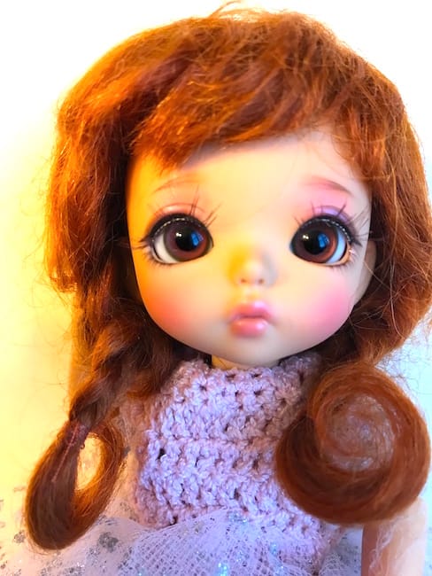 Carrot Mohair braids with bangs Sz 5 – Doll Peddlar
