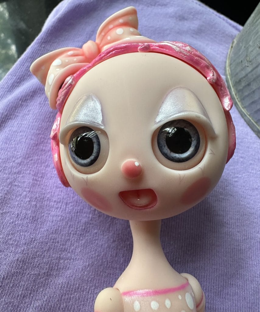 Ruby, Magical Musical Lady 23cm (9″) Snow White Resin Full Body Pink ...
