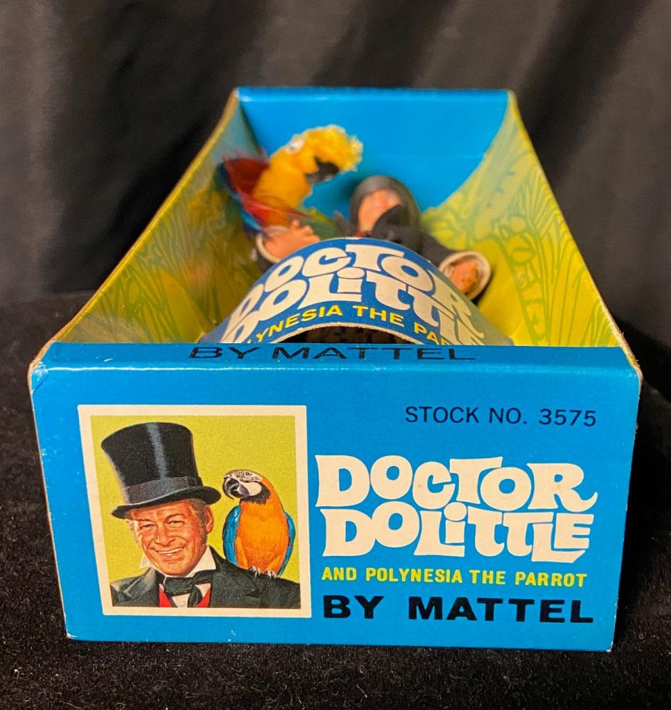 Mattel Vintage Doctor Dolittle & Polynesia The Parrot Figure NRFB ...