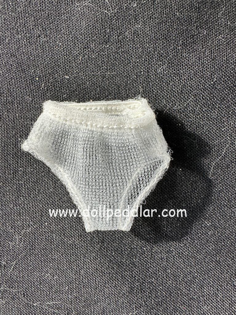 Tiny Sheer White Panties 25″ Waist Doll Peddlar 1849