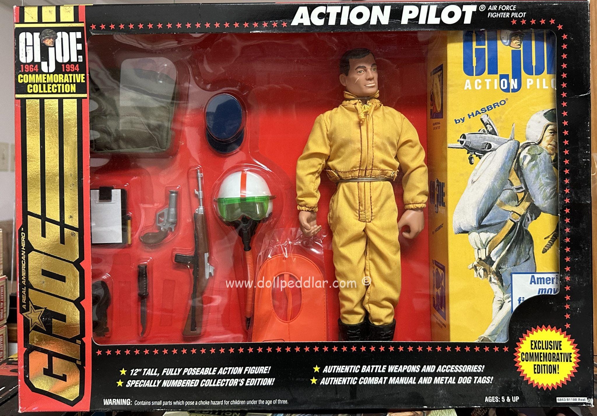 GI Joe Action Pilot Commemorative Collection Brunette New NRFB – Doll ...