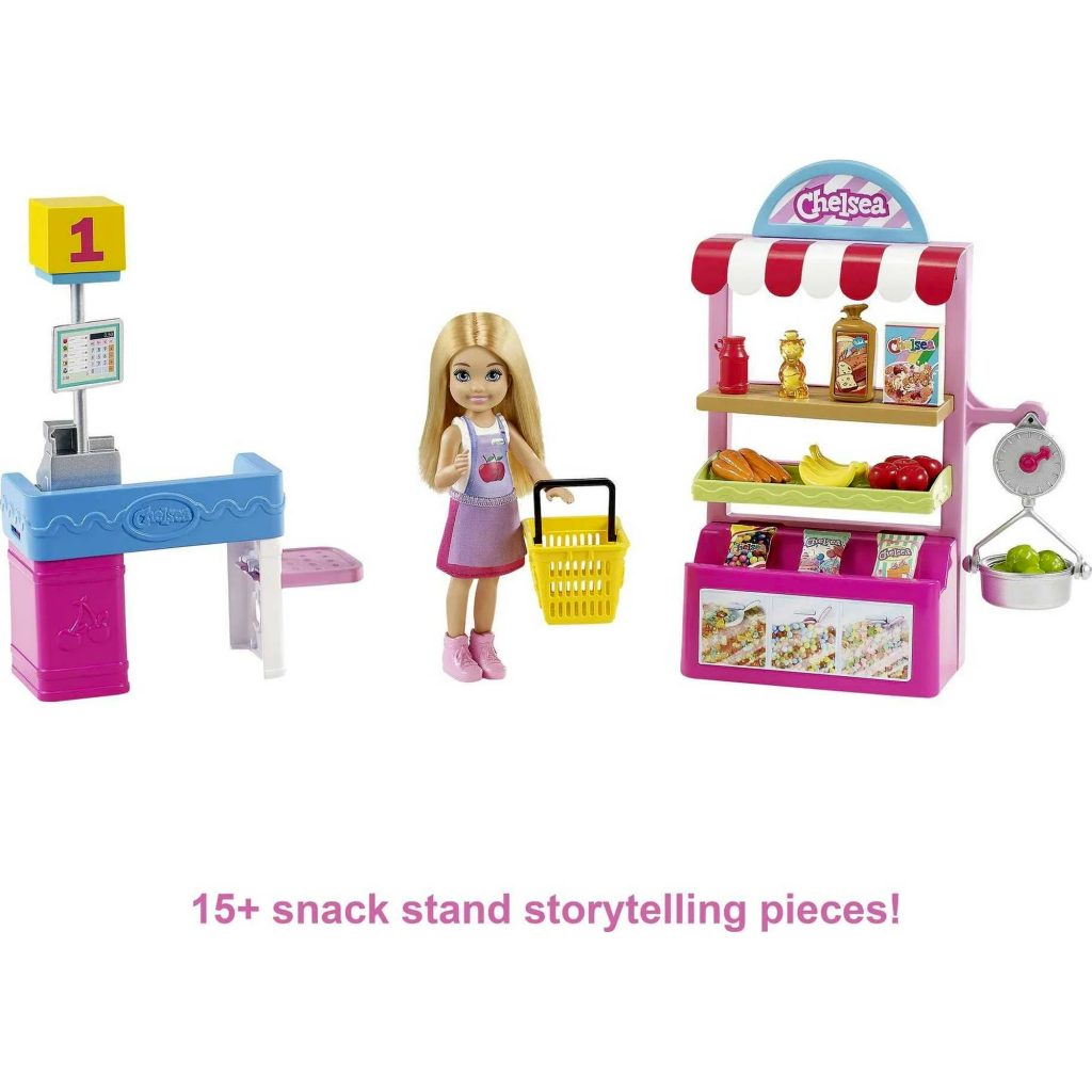 GTN67 Barbie Chelsea Can Be Doll & Snack Stand Play Set – Doll Peddlar