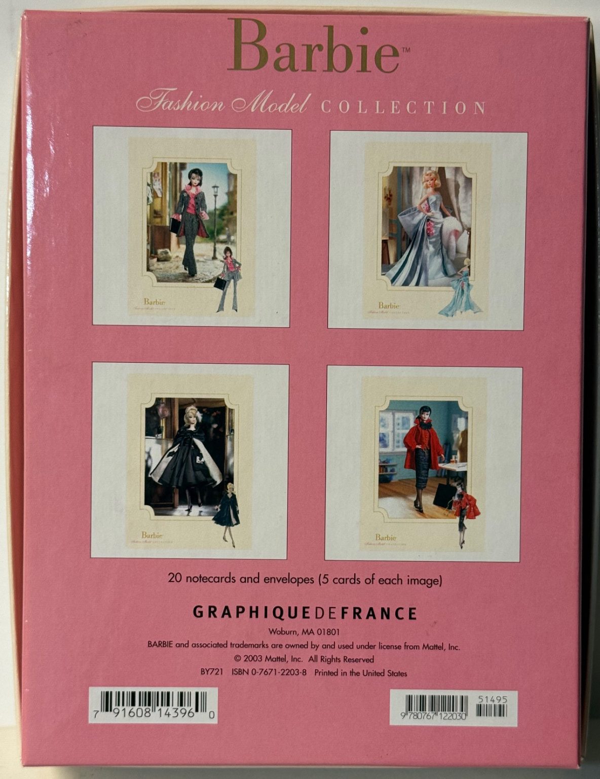 Barbie Fashion Model Collection Notecards & Envelopes – Doll Peddlar